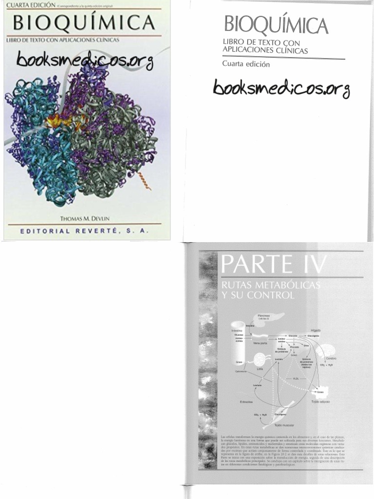 Devlin, T. Bioquímica. Barcelona, España Reverte PARTE 1. | PDF