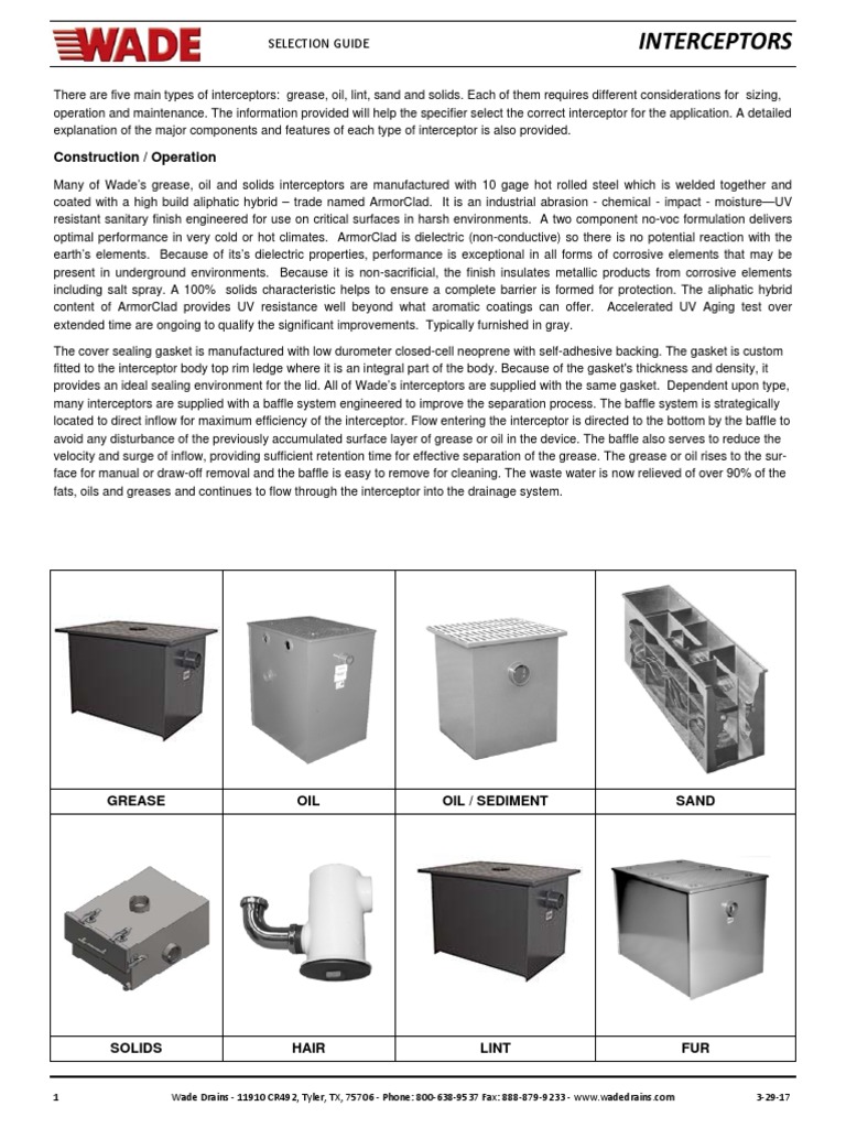 Interceptors: Construction / Operation | PDF | Storm Drain | Water