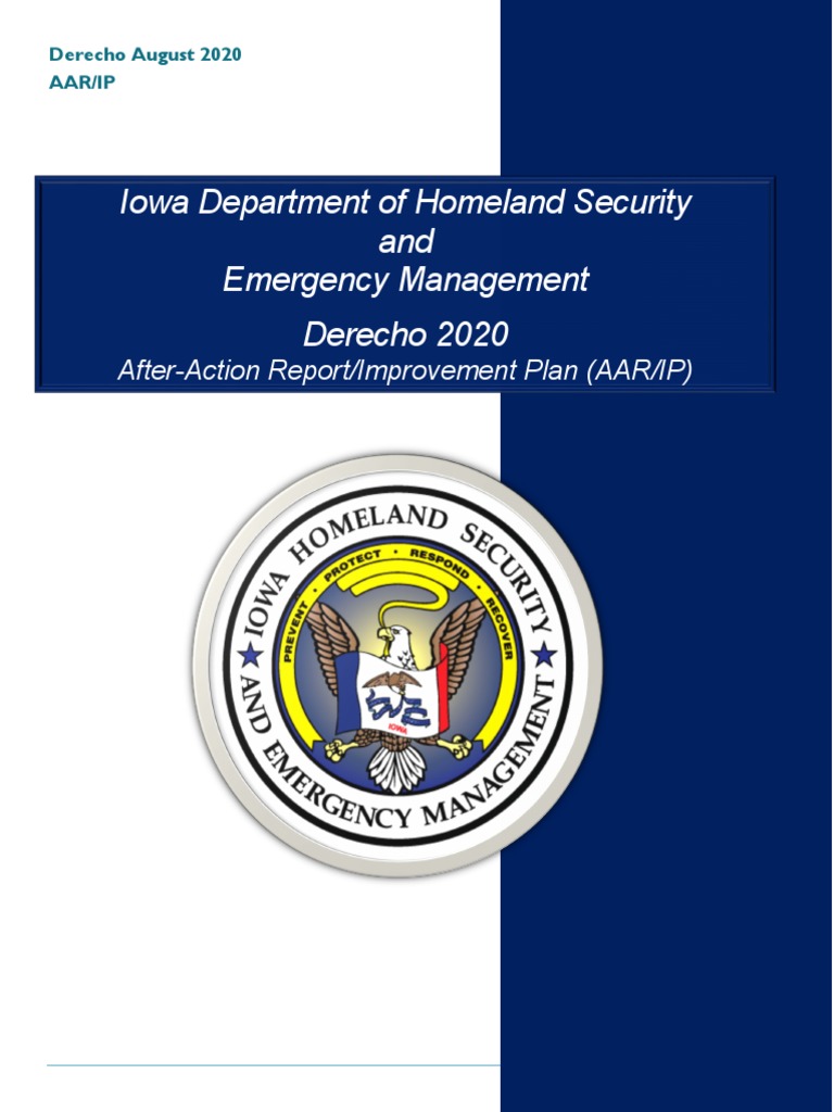 Iowa Homeland Security 2020 Derecho Review | PDF | Emergency Management ...