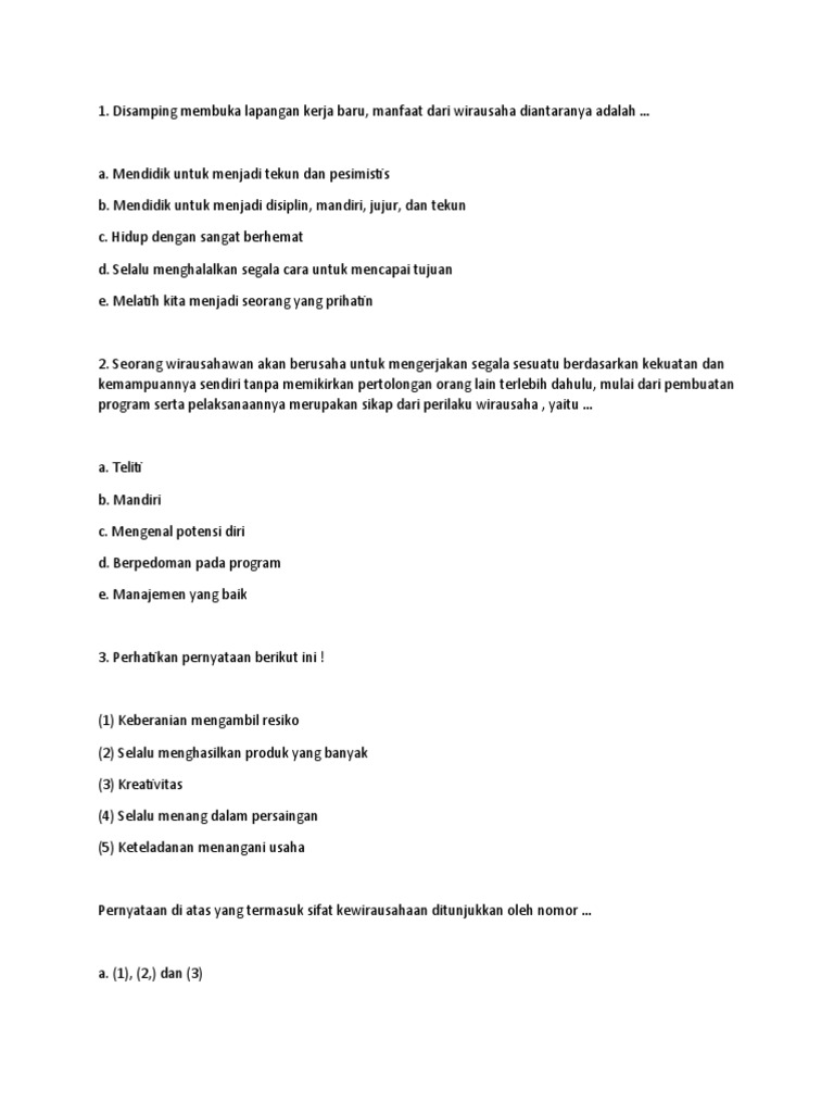 Bank Soal PKK XI | PDF