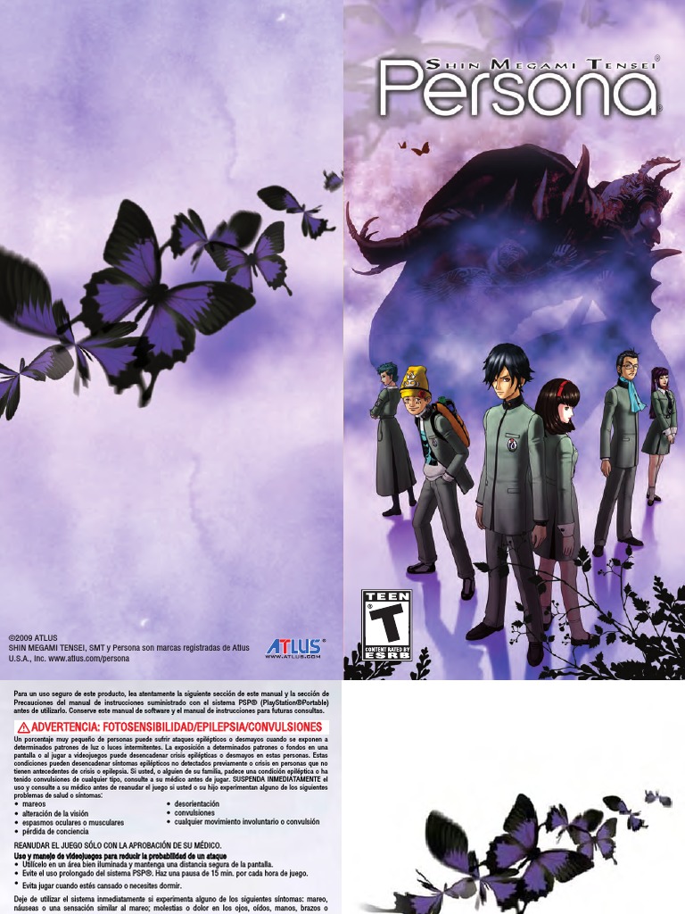 Shin Megami Tensei Persona PSP (Español) | PDF | Epilepsia