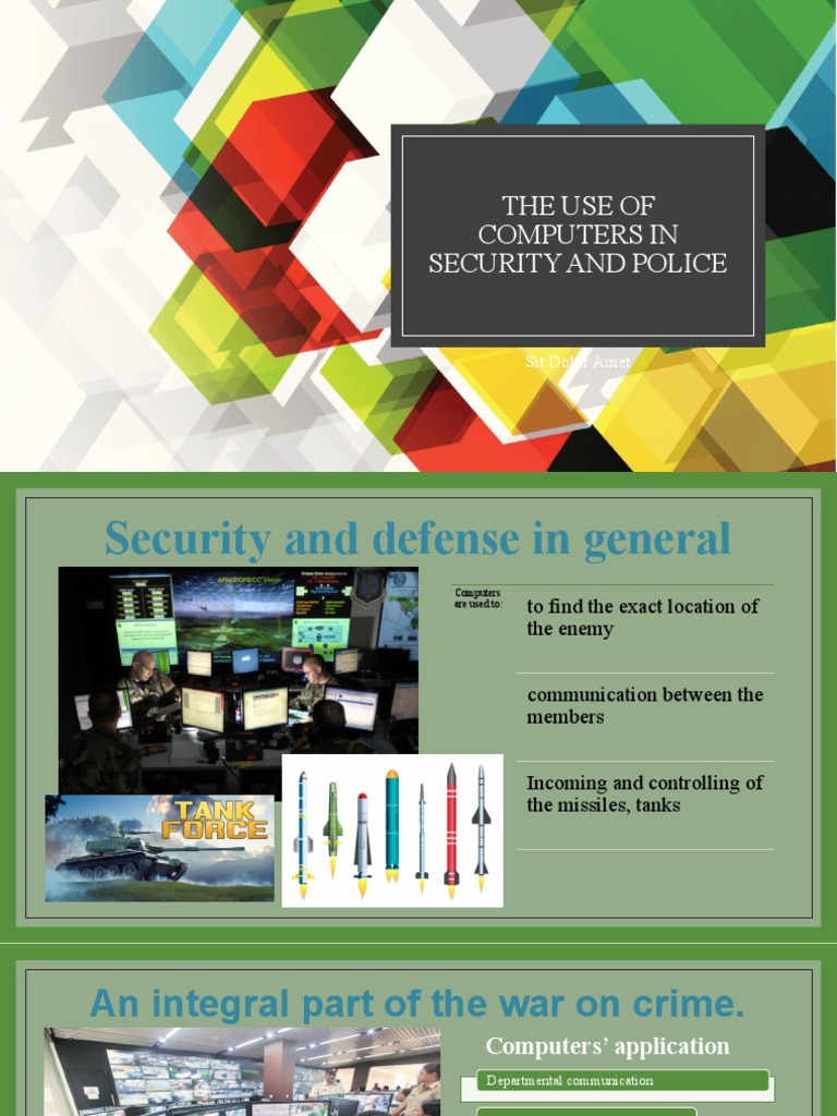 The Use of Computers in Security and Police | PDF | Police | Detective