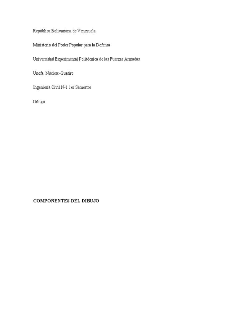 Componentes Deldibujo | PDF | Dibujo | Curva