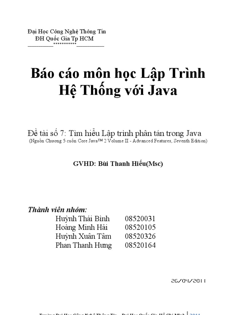 Báo Cáo Chương 5-Core Java Volume II | PDF