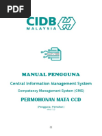Panduan Pengguna Modul SCORE CIDB | PDF