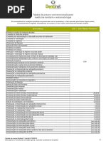 00 - NOVA Tabela de Multicare | PDF | Odontologia | Dente