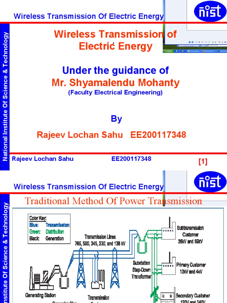 Wireless Transmission of Electric Energy | PDF | Electric Power ...