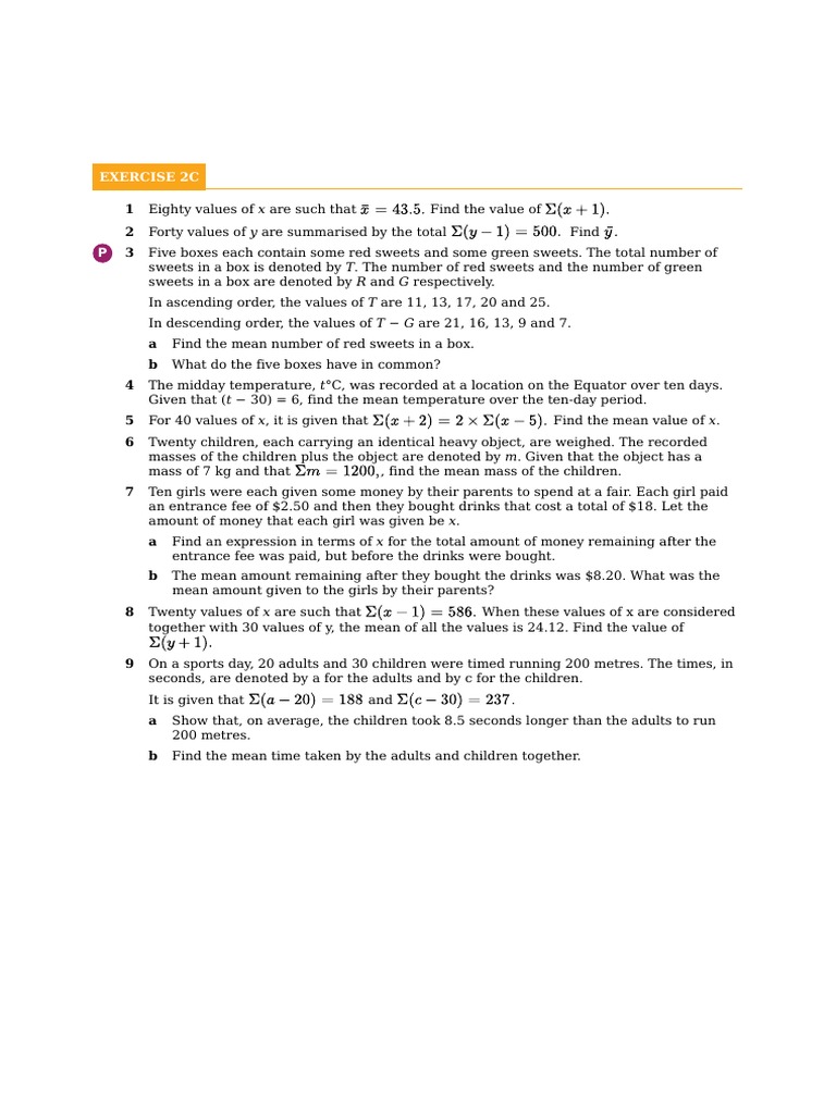 Coded Mean | PDF | Mean | Mathematics
