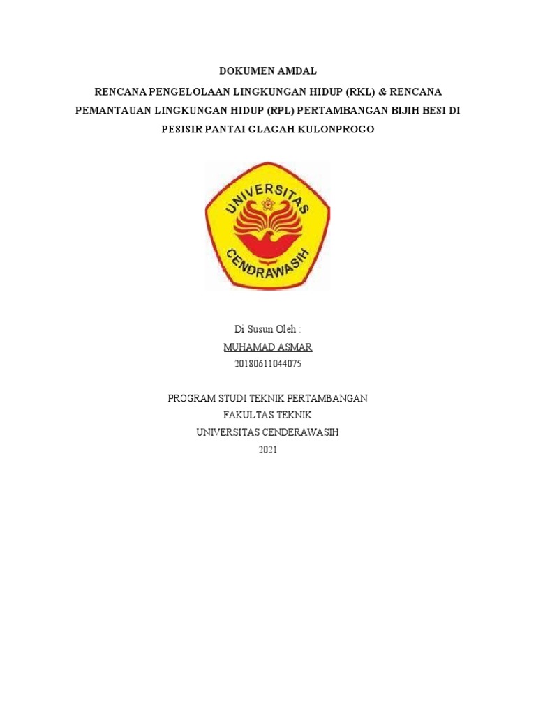 RKL RPL Tambang Bijih Besi | PDF | Ilmu Sosial | Teknologi & Rekayasa