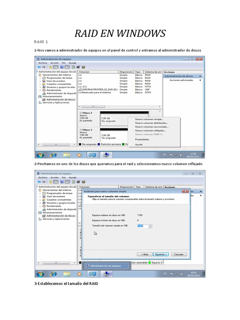 RAID Windows | PDF