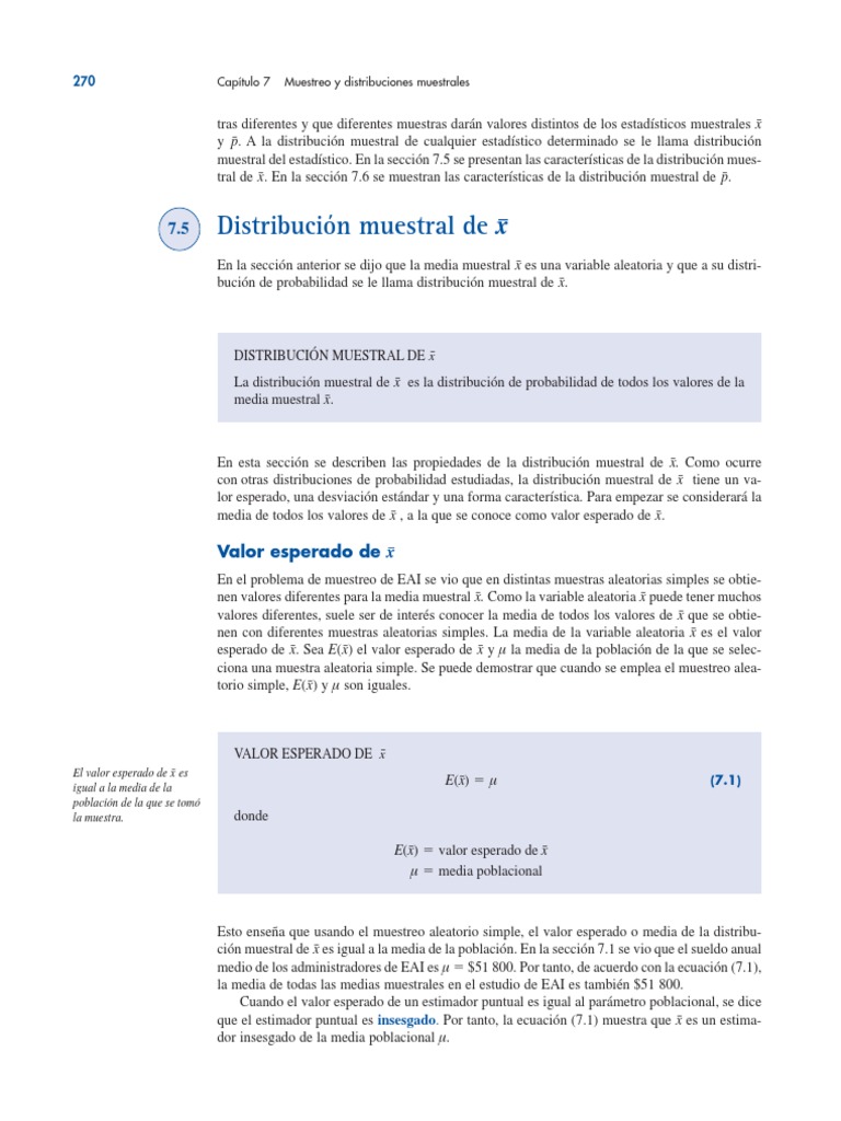 Teoria y Ejercicios Distribucion Muestral de La Muestra | PDF | Media | Muestreo (Estadísticas)