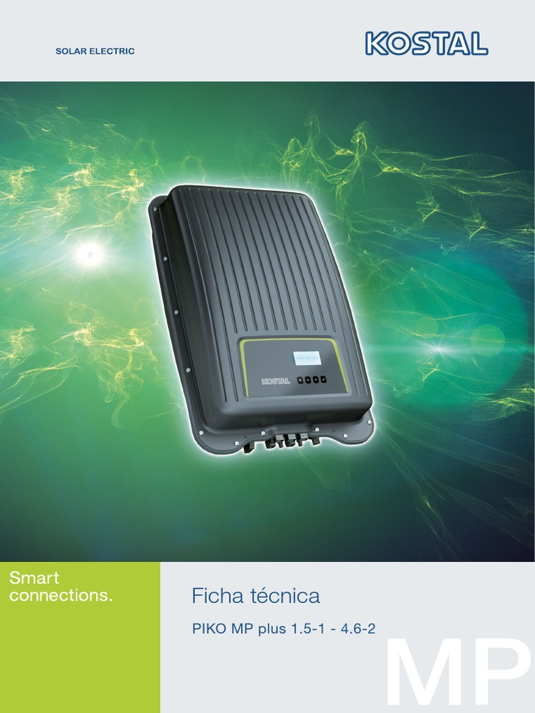Ficha Tecnica Kostal Serie Piko MP Plus | PDF | Energia electrica ...