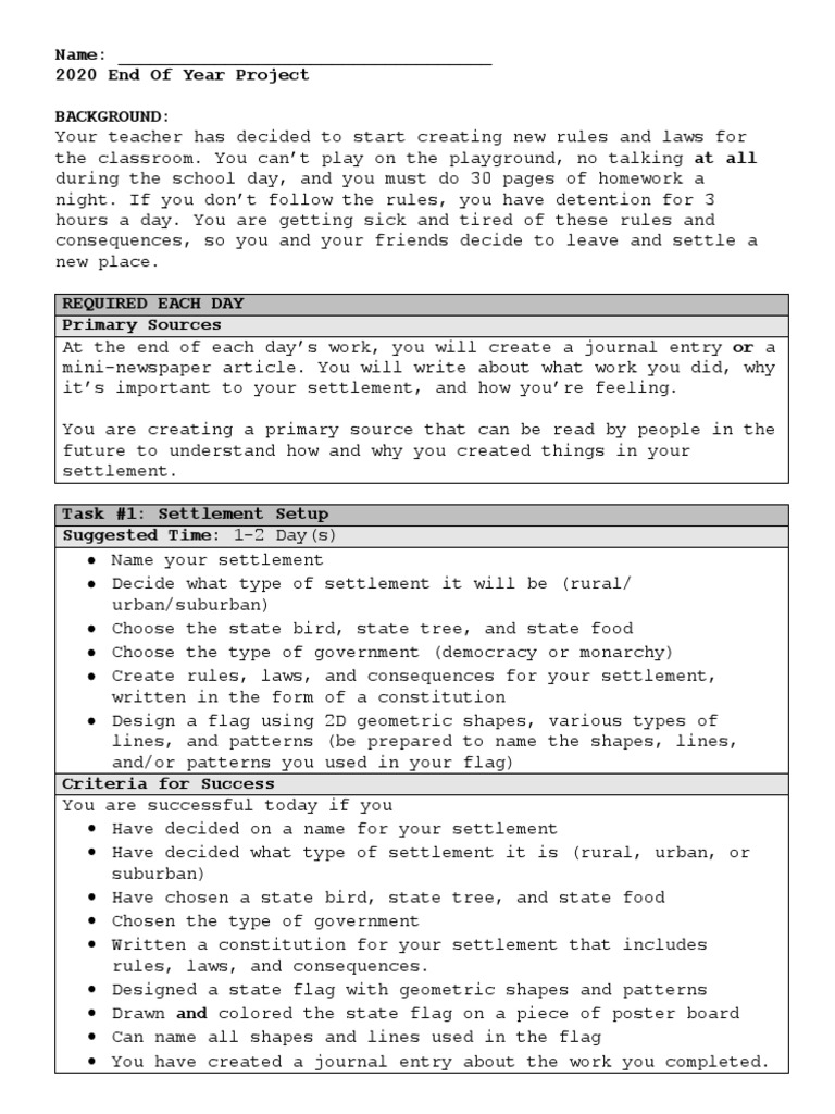 2020 EOY Project | PDF | Menu | Restaurants