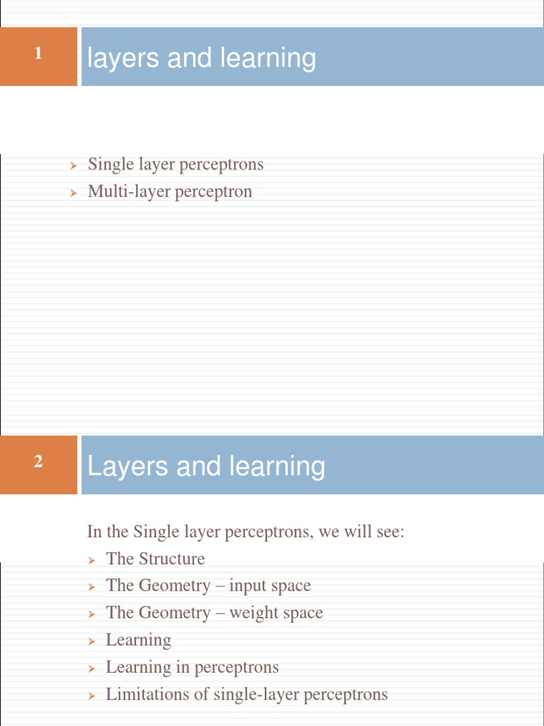 Single vs Multi-Layer Perceptrons | PDF | Mathematics | Machine Learning