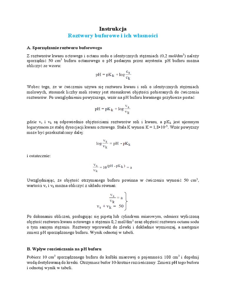 Instrukcja - Bufory | PDF
