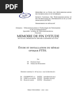 Memoire FTTH | PDF | Fibre optique | Réseau électrique