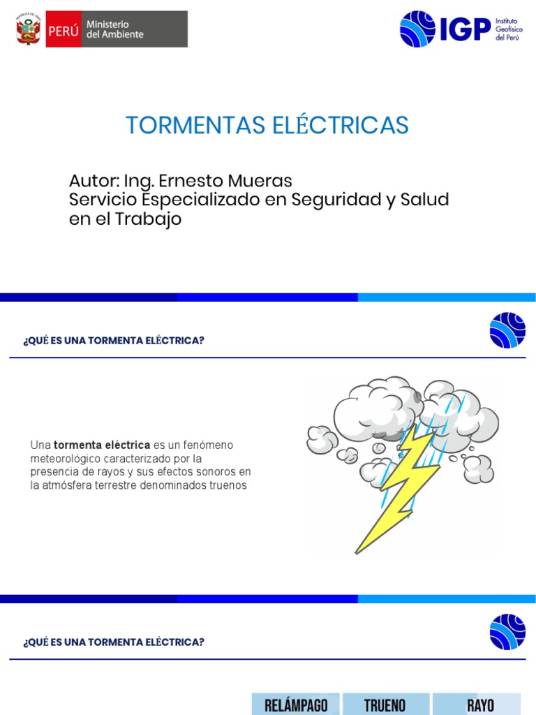 TORMENTAS ELÉCTRICAS | PDF | Electricidad | Tormenta