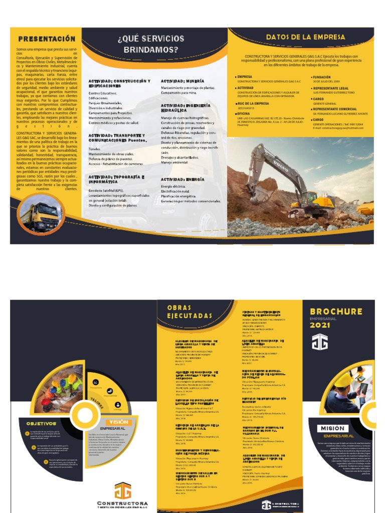 Constructora Brochure 2021 | PDF | Economias