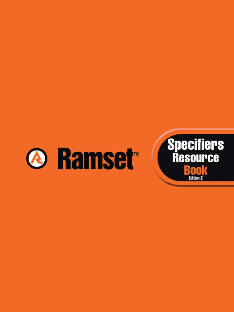 Ramset Specifiers Resource Book 09 | PDF | Design | Concrete