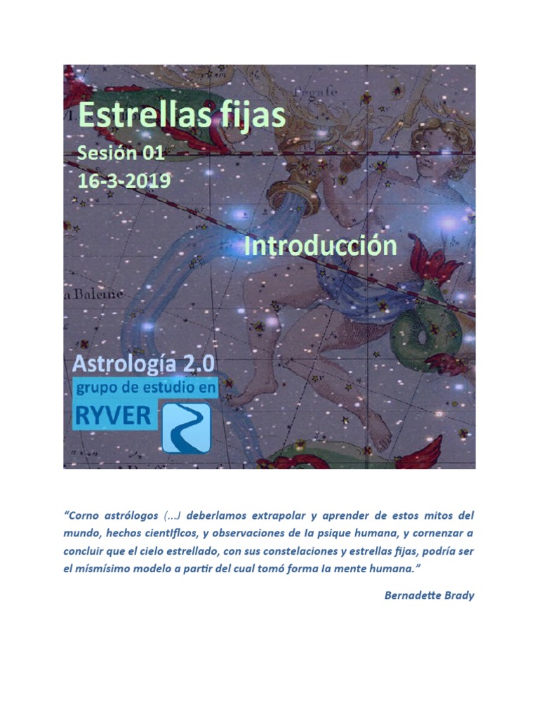 Material de Apoyo Estrellas Fijas 01 | PDF | Astrología | Zodíaco