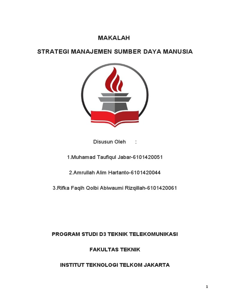 Makalah Strategi Manajemen Sumber Daya Manusia | PDF