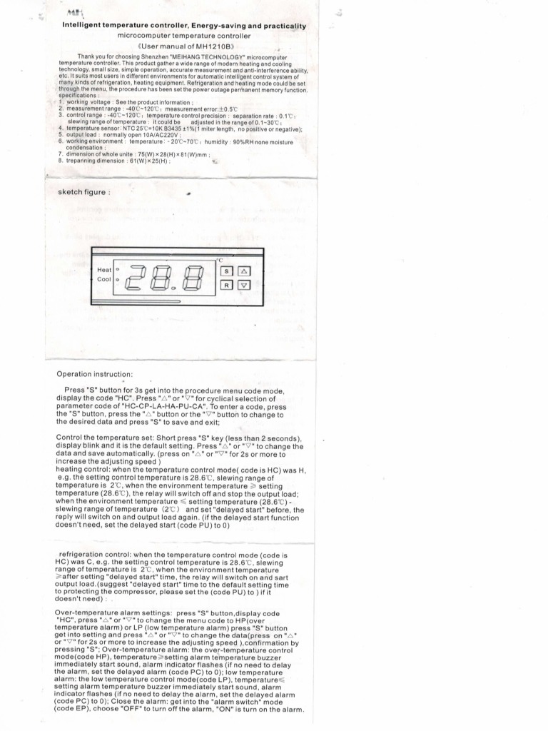 g40 Temp Controller | PDF