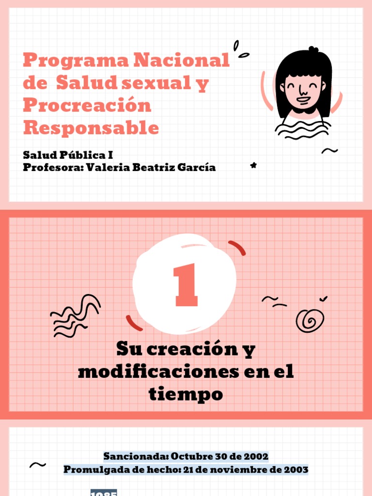 Programa Nacional De Salud Sexual Y Procreacion Responsable Pdf Control De La Natalidad