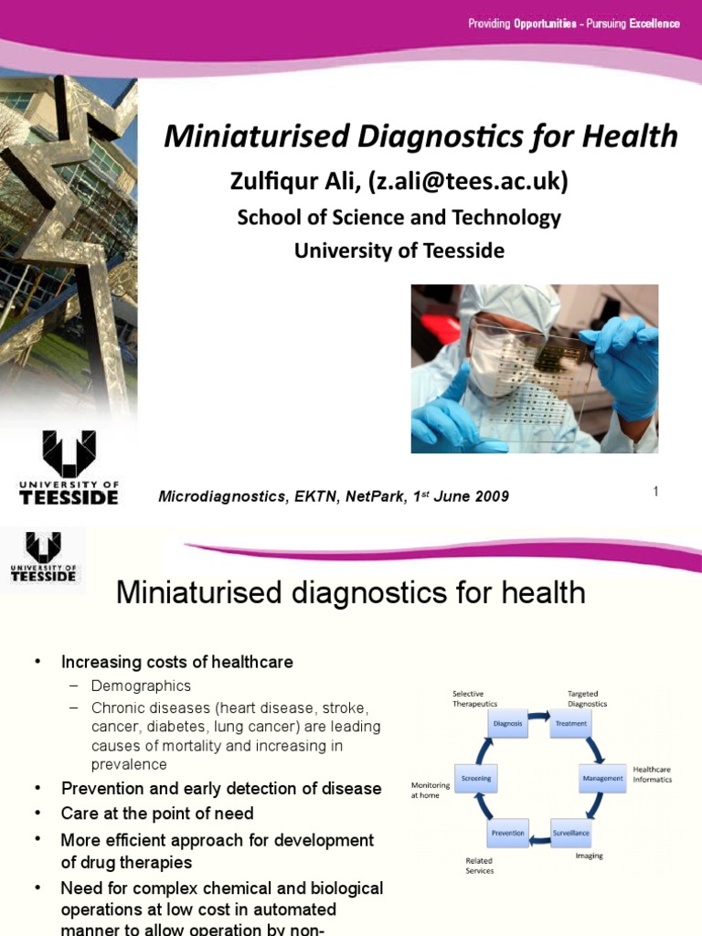 Presentation - Miniaturised Diagnostics For Health - Zulf Ali | PDF ...