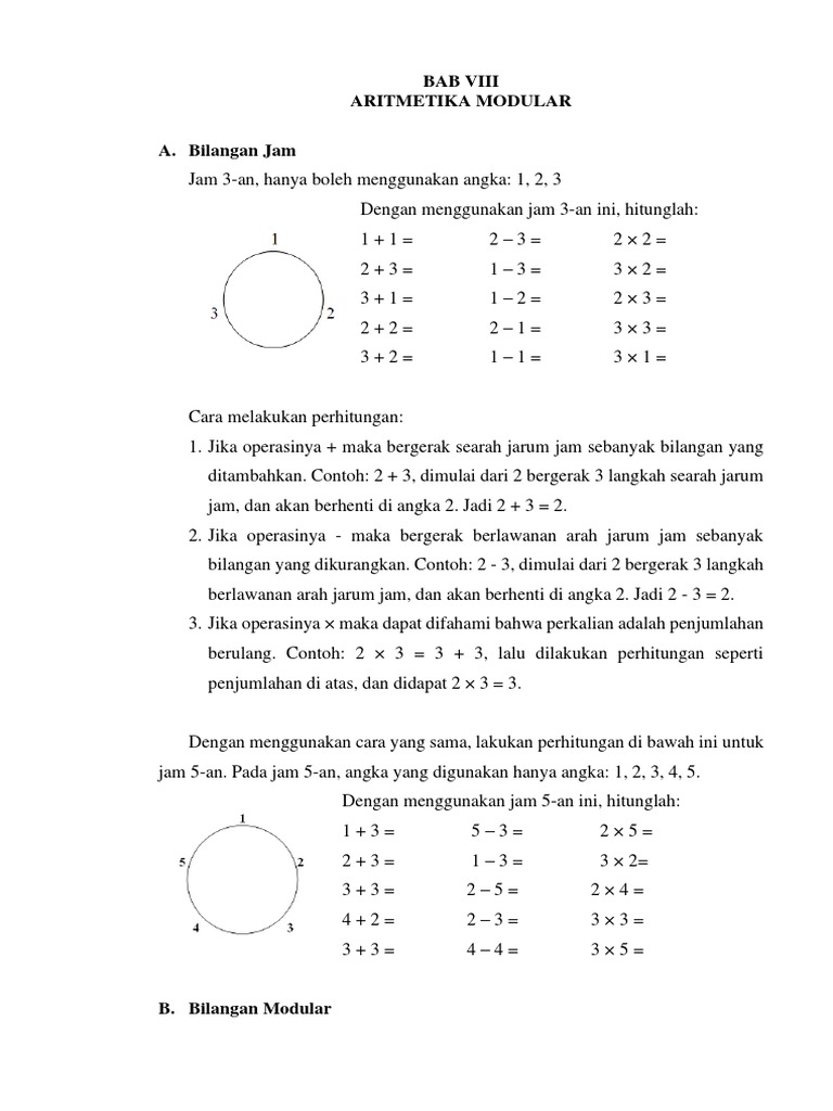 ARITMATIKA MODULAR | PDF
