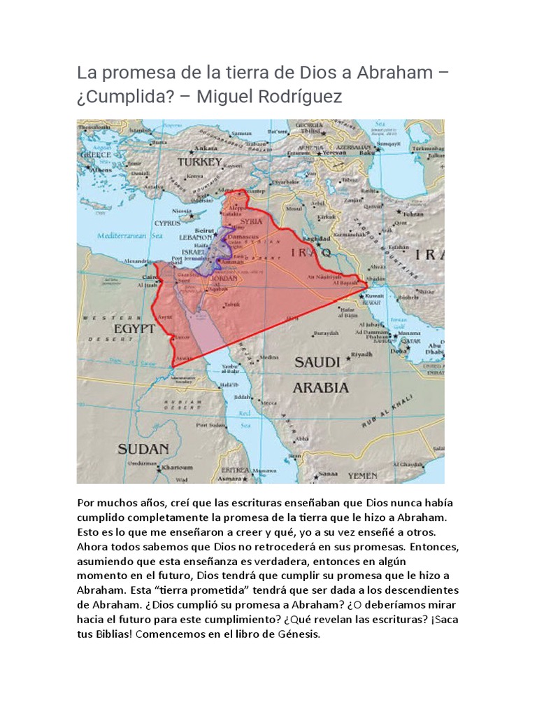 Mapa De La Tierra Dada A Abraham PDF) 75.05 Cronología De Abraham A