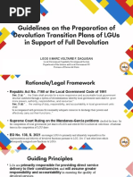 Guidelines On The Preparation of Devolution Transition Plans of Lgus in ...