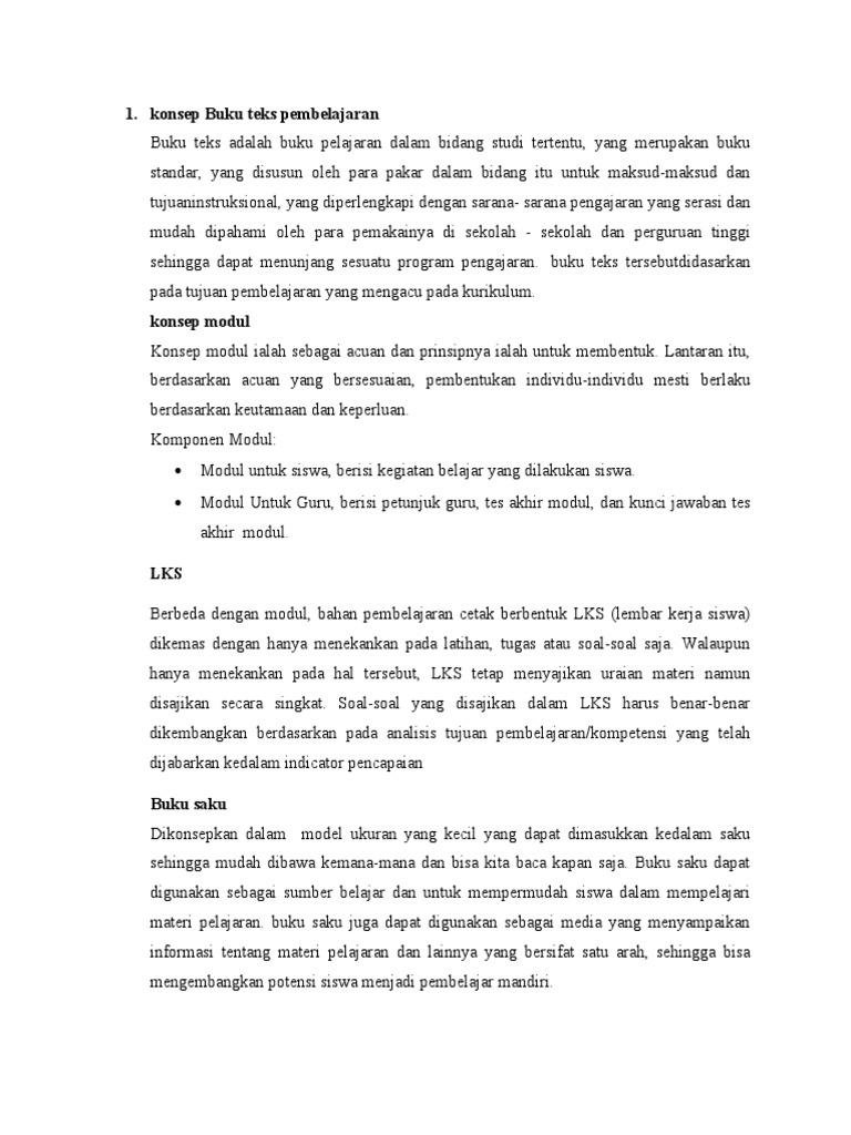 Uts Bahan Ajar | PDF