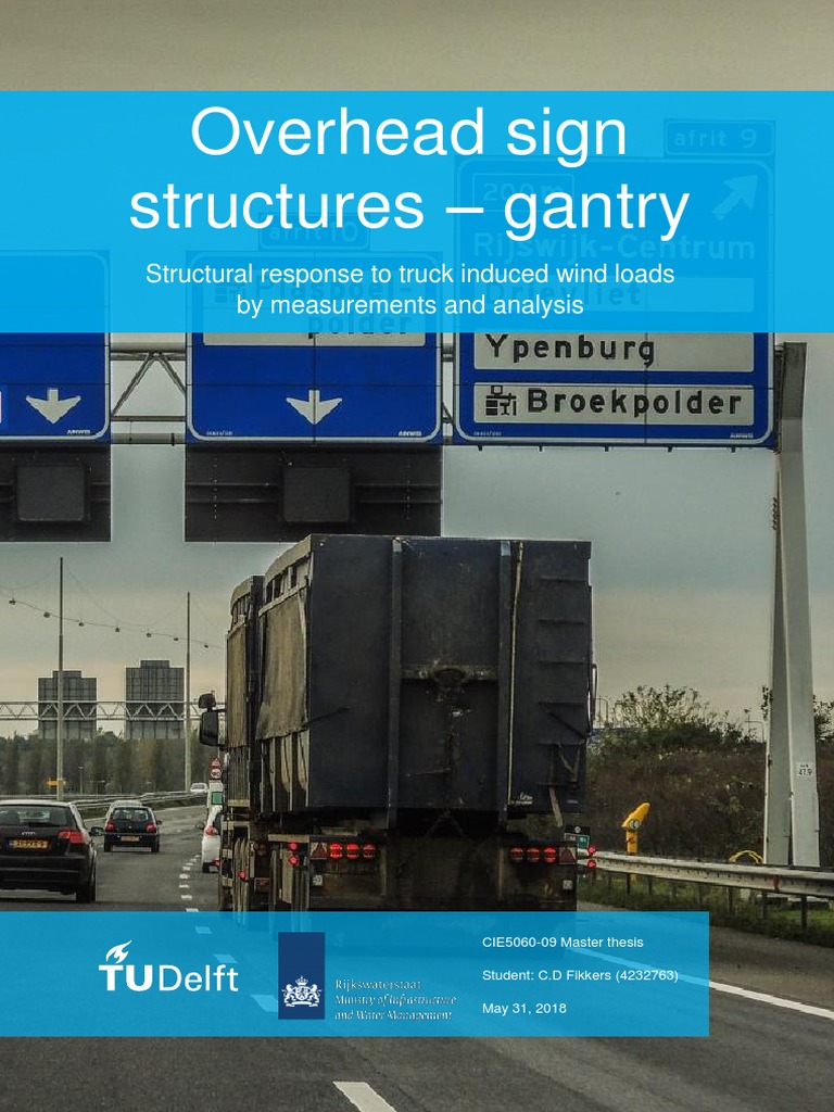 MSC Thesis Coen Fikkers Overhead Sign Structures Gantry Def | PDF ...