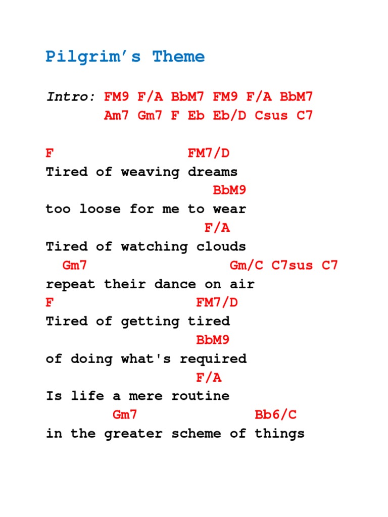 Pilgrim's Theme | PDF