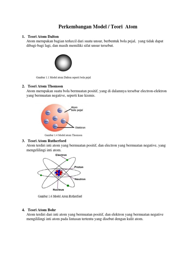W5-Teori Atom - Partikel Dasar Atom | PDF | Metode & Bahan Ajar | Sains & Matematika