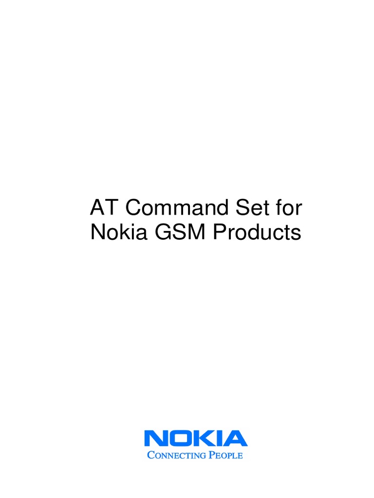 AT Command Set For Nokia GSM Products | PDF | Information And ...