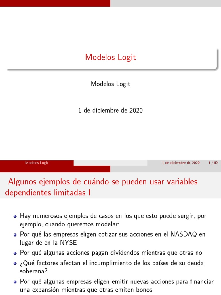 Modelo Logit2 | PDF | Regresión logística | Calificación crediticia