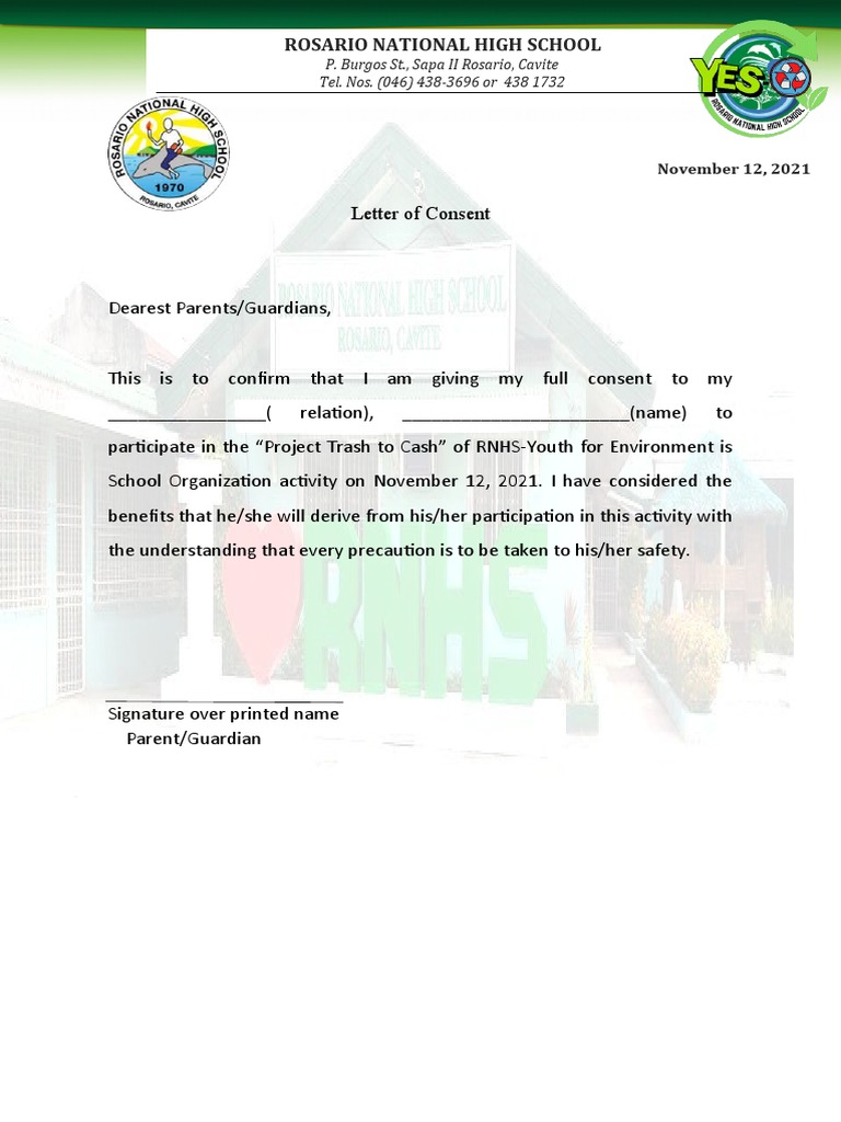 Letter of Consent | PDF