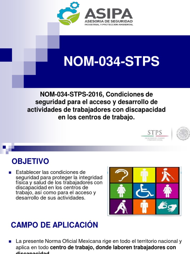 Nom 034 STPS | PDF | Invalidez