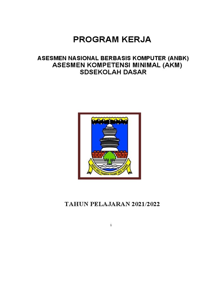 Program Kerja ANBK | PDF