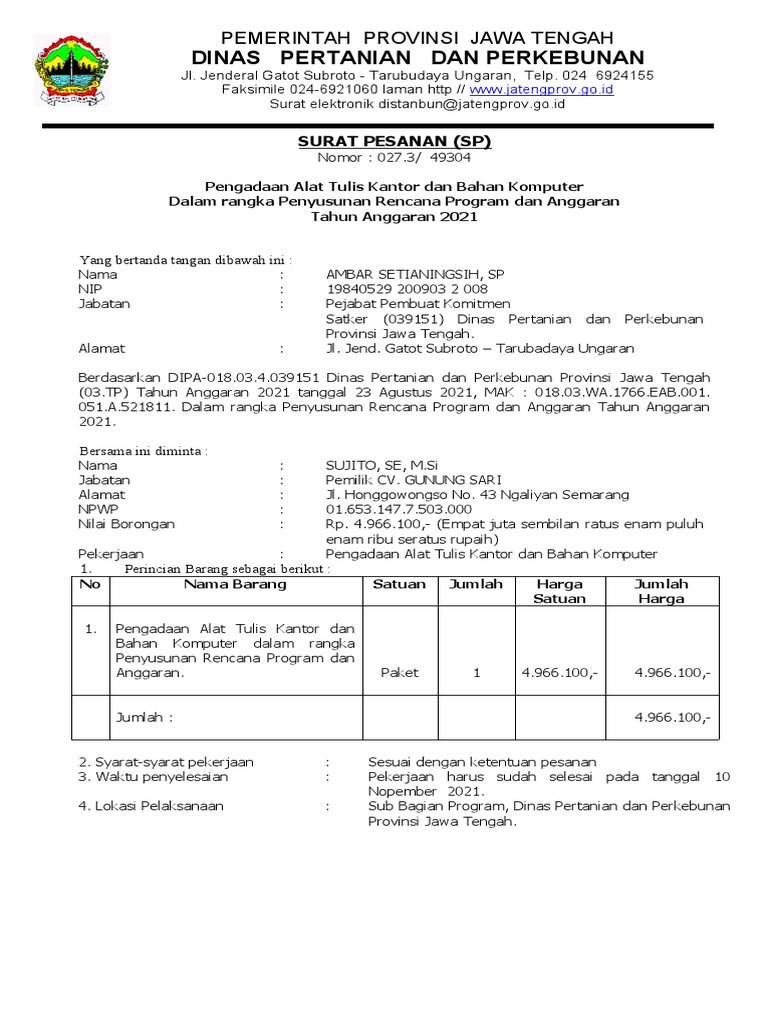 SP ATK 03 TP Program Sisa | PDF