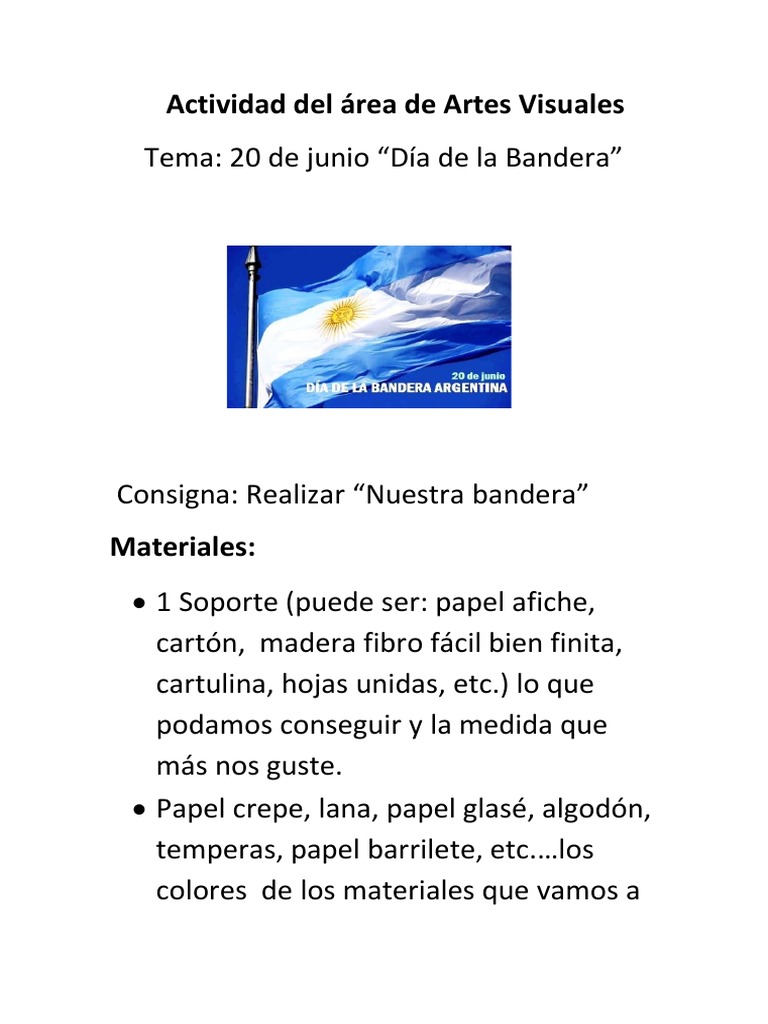 Actividad Del Dia de La Bandera | PDF