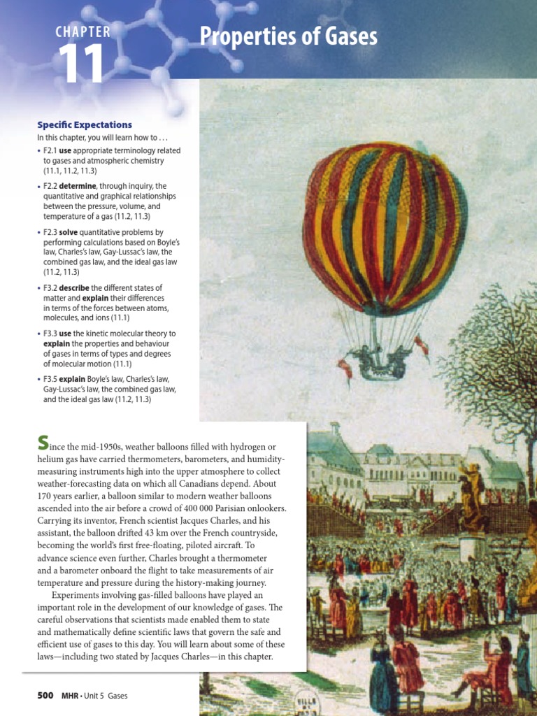 Chapter 11 PDF | PDF | Gases | Pascal (Unit)