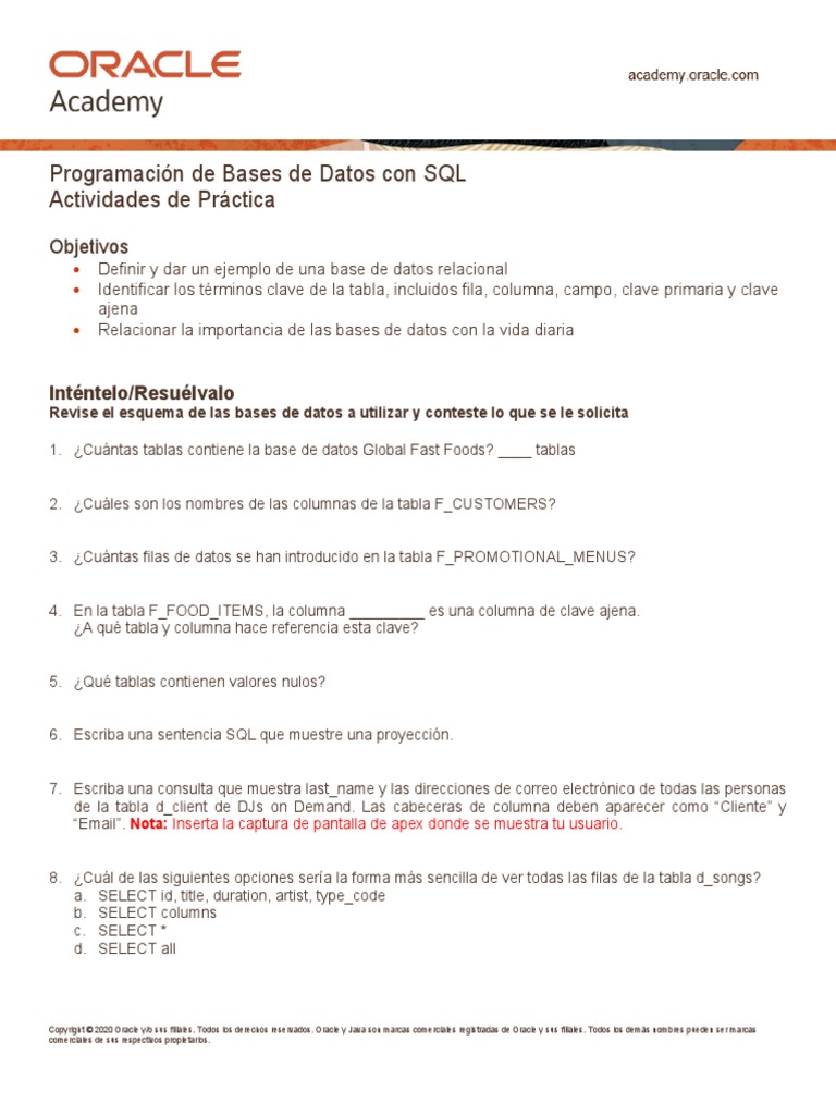 Practicas Modulo 1 | PDF | SQL | Datos