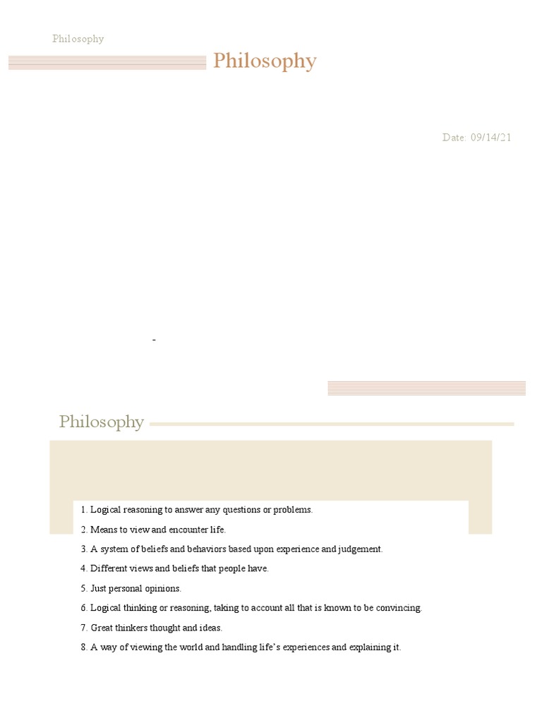 Philosophy Overview and Key Thinkers | PDF | Reason | Socrates