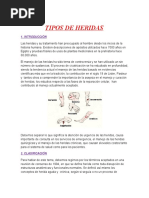 Heridas Quirurgicas | PDF | Herida | Especialidades Medicas