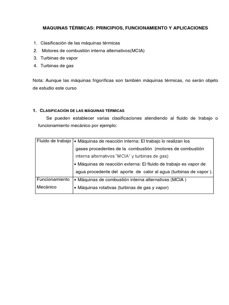 Maquinas Térmicas | PDF | Motor de combustión interna | Vapor