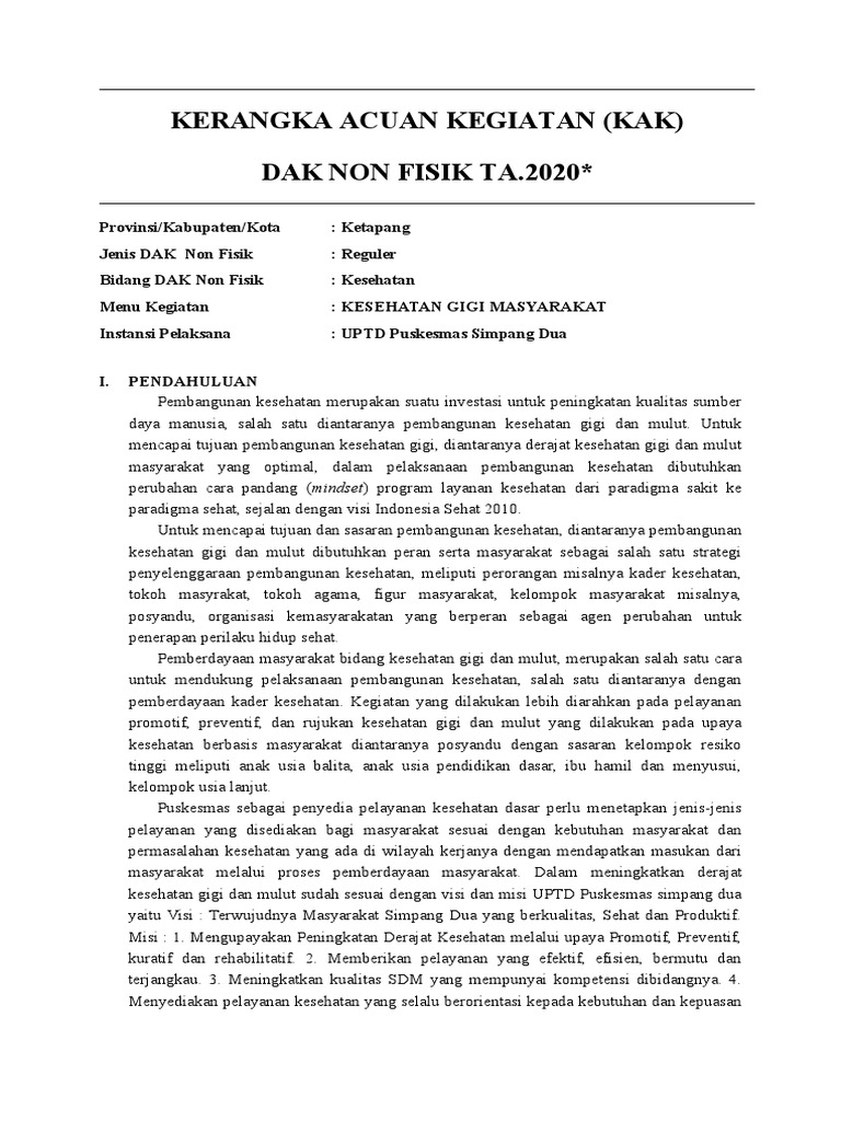 KAK UKGM - Gigi | PDF