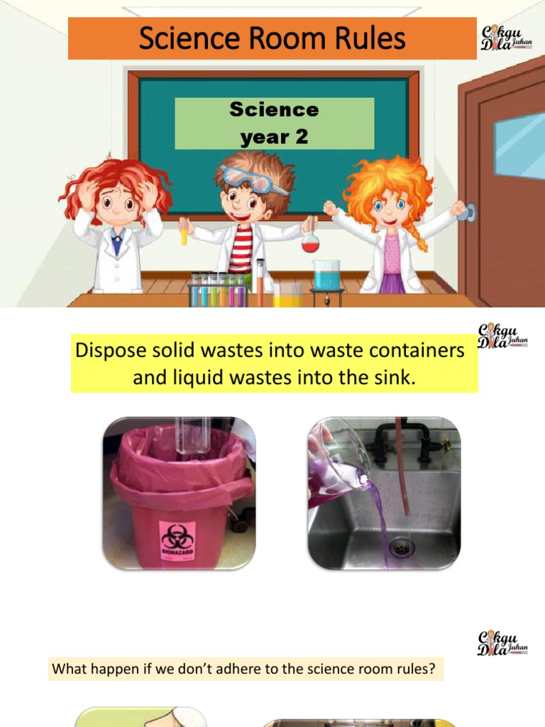 Science Room Rules Year 2 | PDF