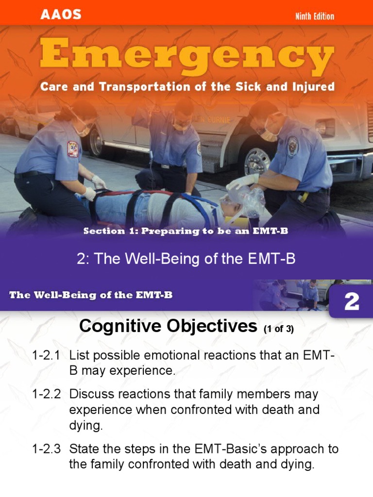 EMT-B Well-Being and Stress Management | PDF | Infection | Labour Relations